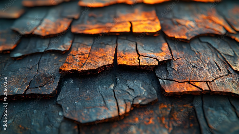 Cross-section of a shingle roof, showcasing the layers beneath the ...