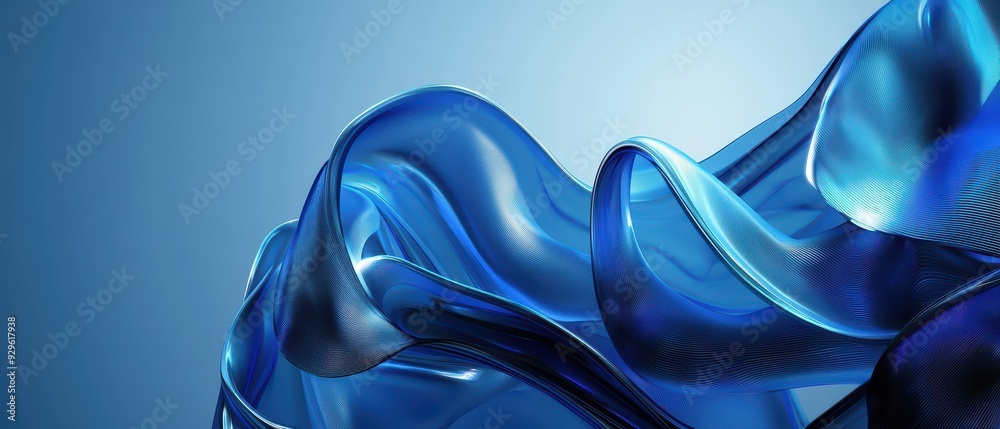 Beautiful 3d abstract blue desktop wallpaper for ratio 21:9 Stock Photo ...