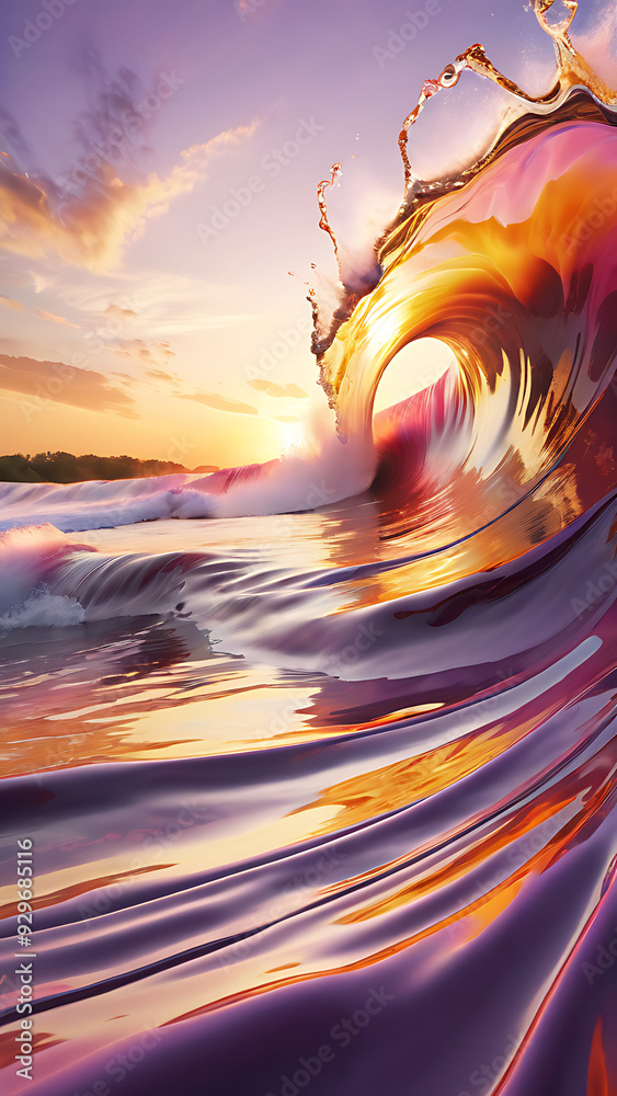 The Radiant Outflow of Sunset Hues The Warm Explosion of Dusk Colors in ...