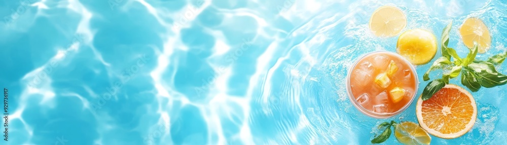 Luxe pool party brunch, realistic socialites, illustrated gourmet ...