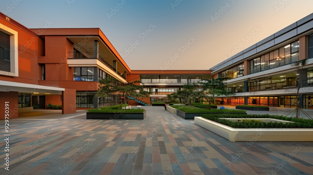 The school building's design and architecture reflect its commitment to ...