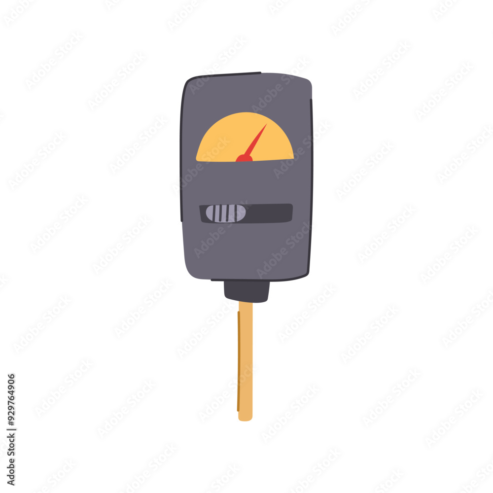 solution ph meter cartoon. measurement probe, sensor accuracy ...