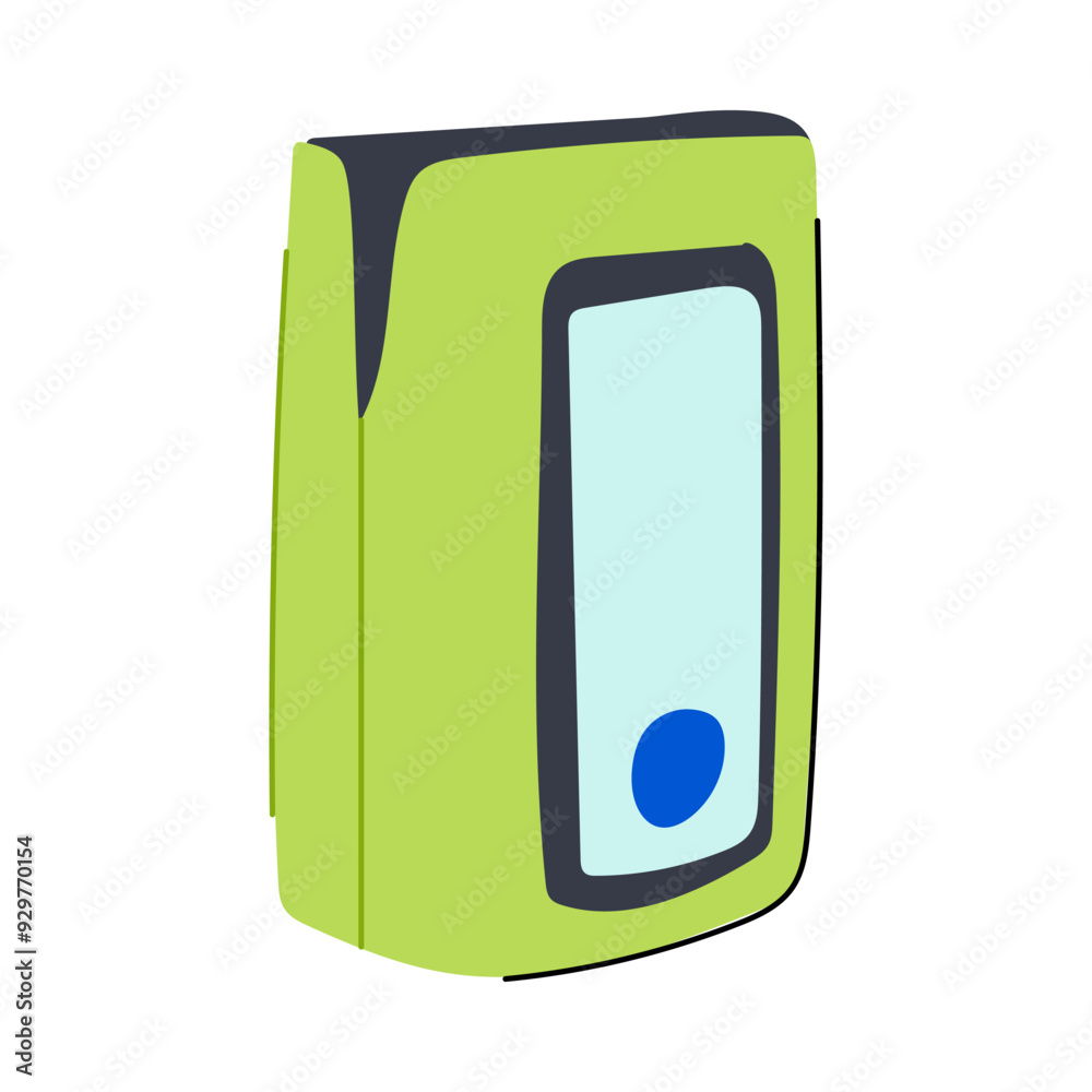 saturation pulse oximeter cartoon. spo monitor, health device ...
