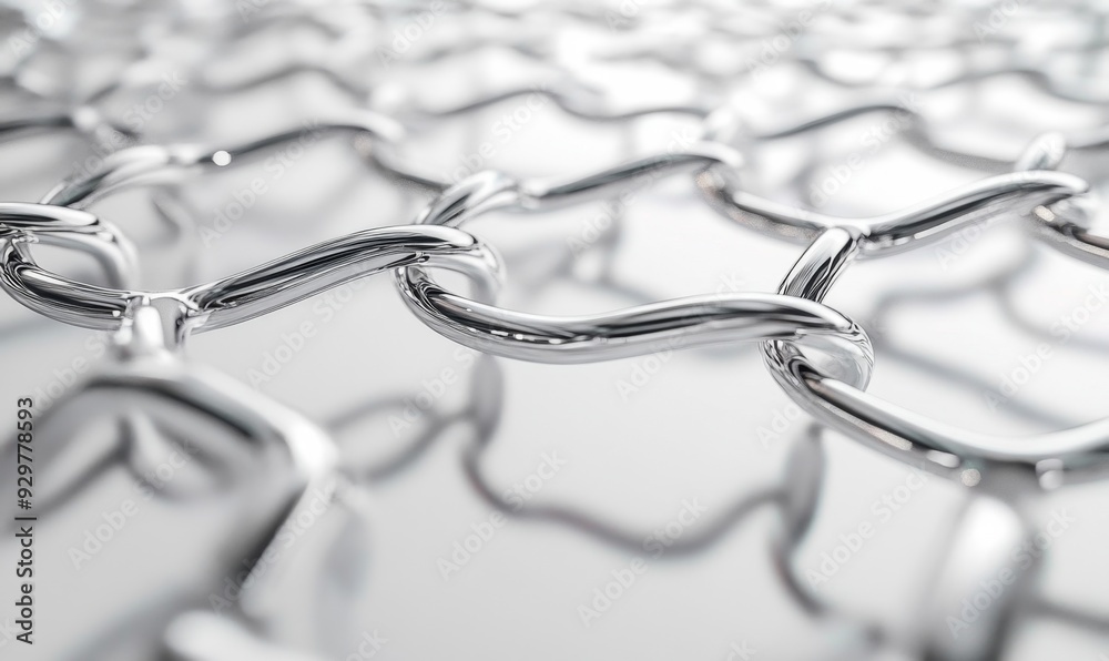 Layered Chrome Wire Structure: Visualizing Organizational Command Chain ...