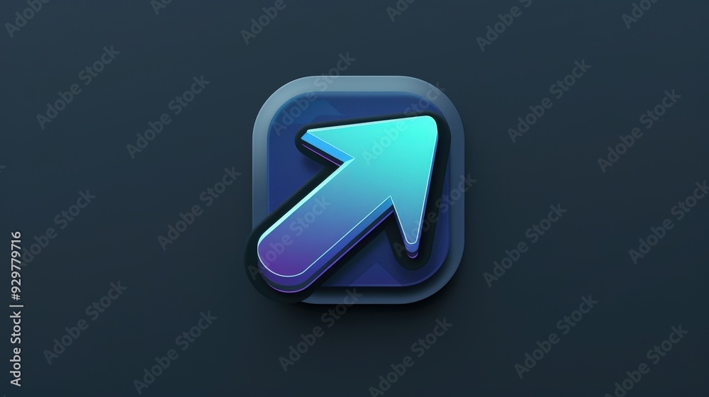 Design an arrow icon for a navigation app. What design features ensure ...
