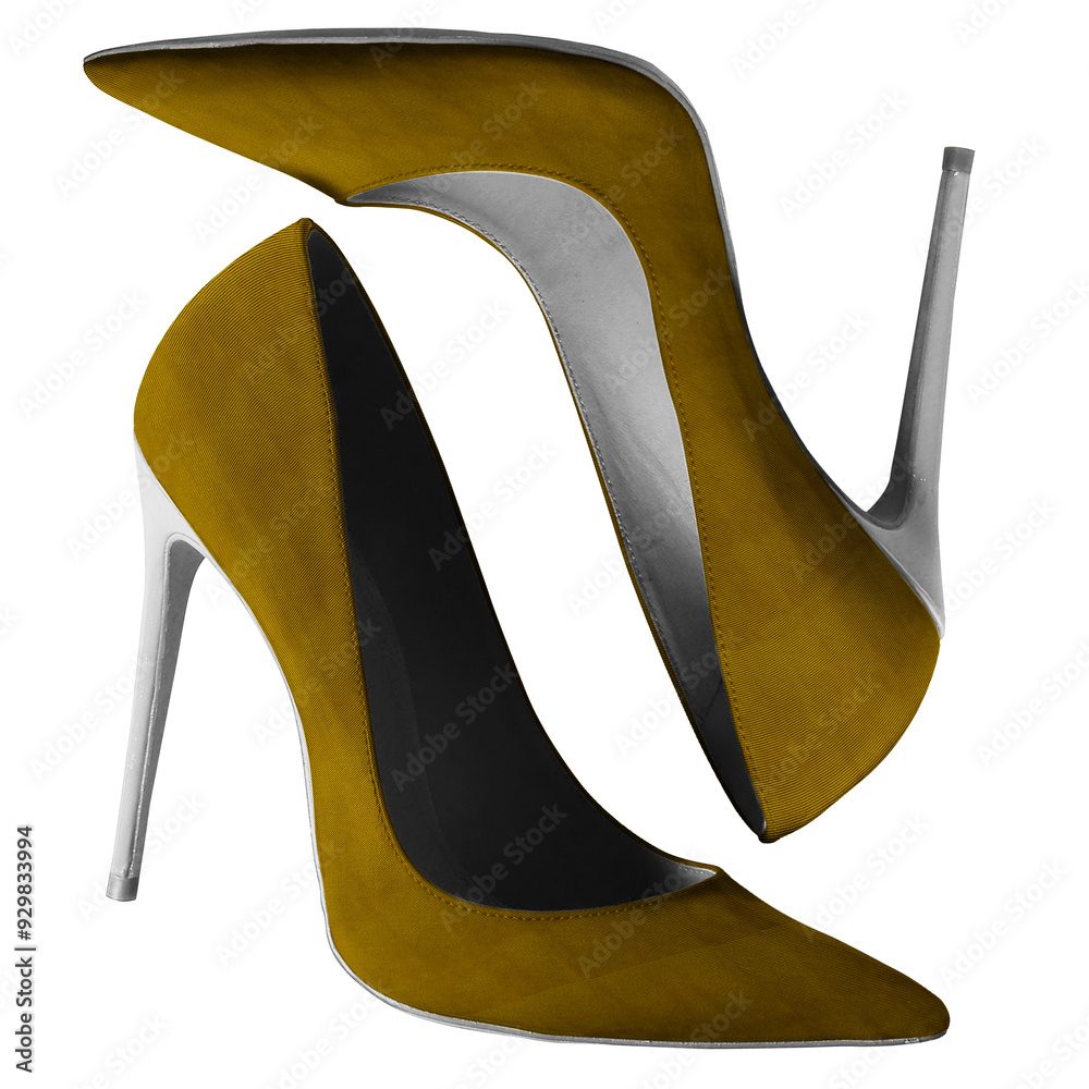 This Impressive High Heels Shoes Mock Up In Russet Brown Color, will ...