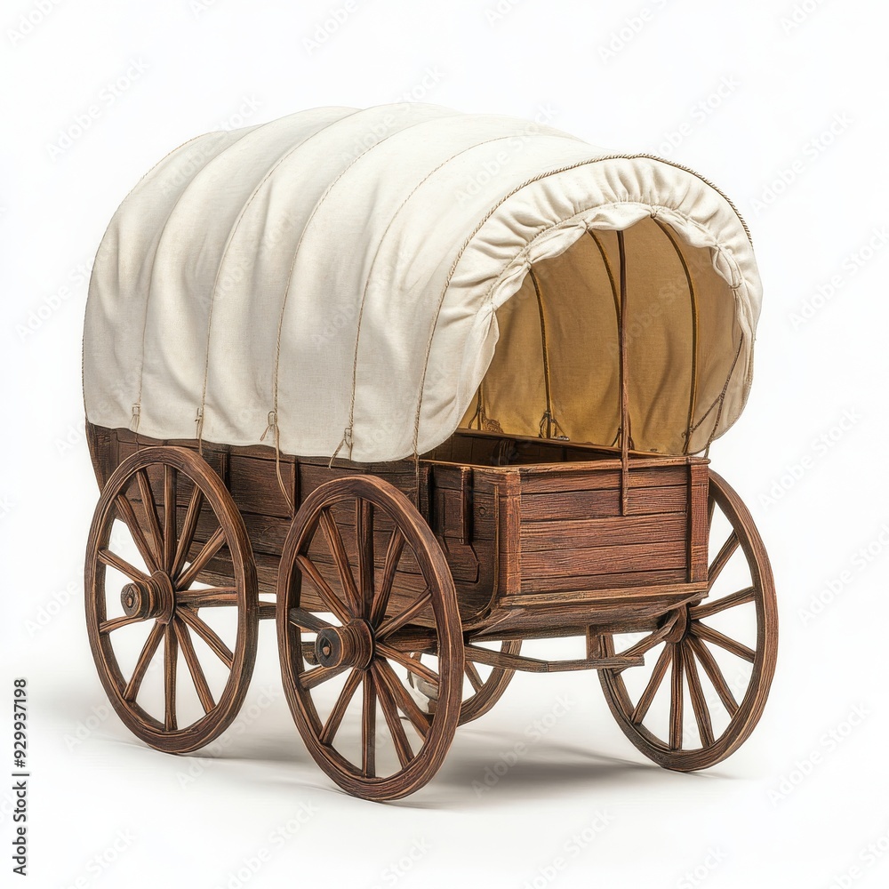 Transparent background with old wooden wagon carriage Stock Photo ...