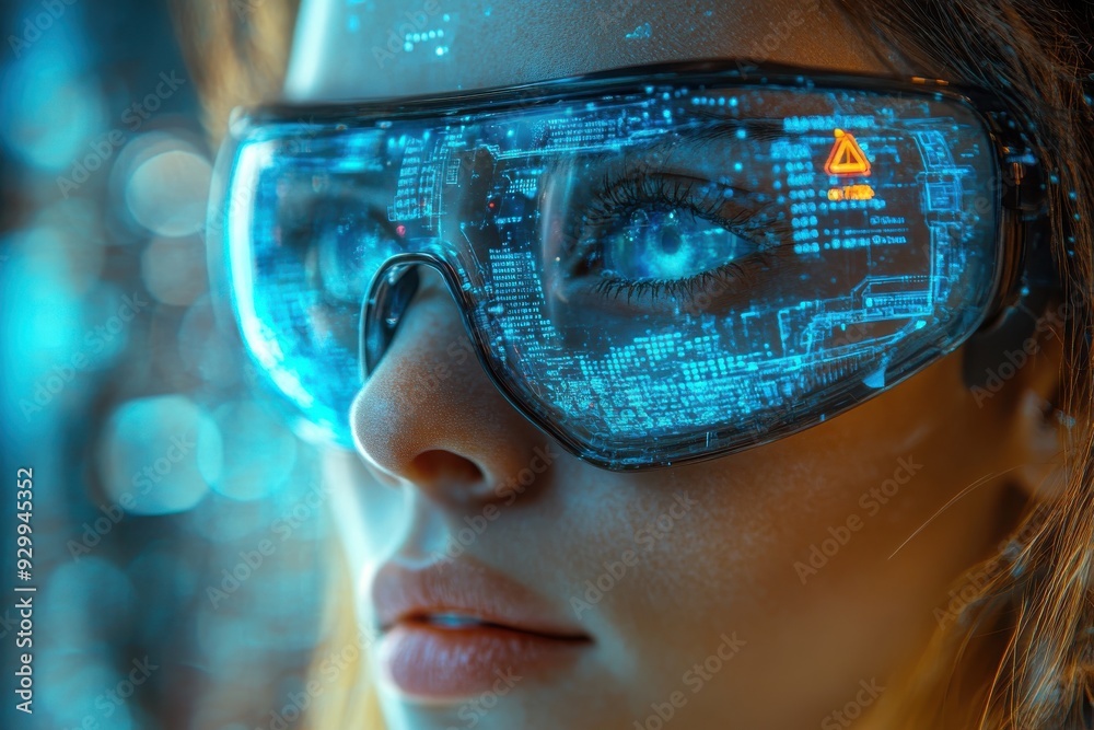 Smart Glasses with Augmented Reality, advanced nanotechnology ...
