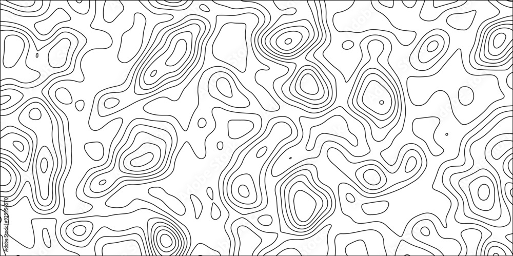 Contour map background. Stylized topographic contour map. Geography ...
