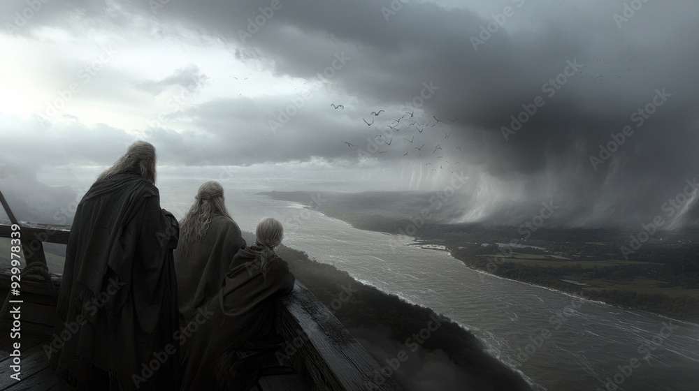 Noah's journey, depiction of religious personality Noah and his ark ...
