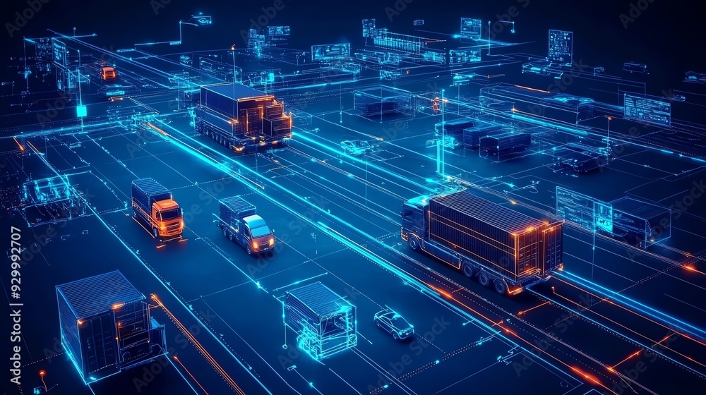 Conceptual blueprint of a logistics system designed to streamline the ...