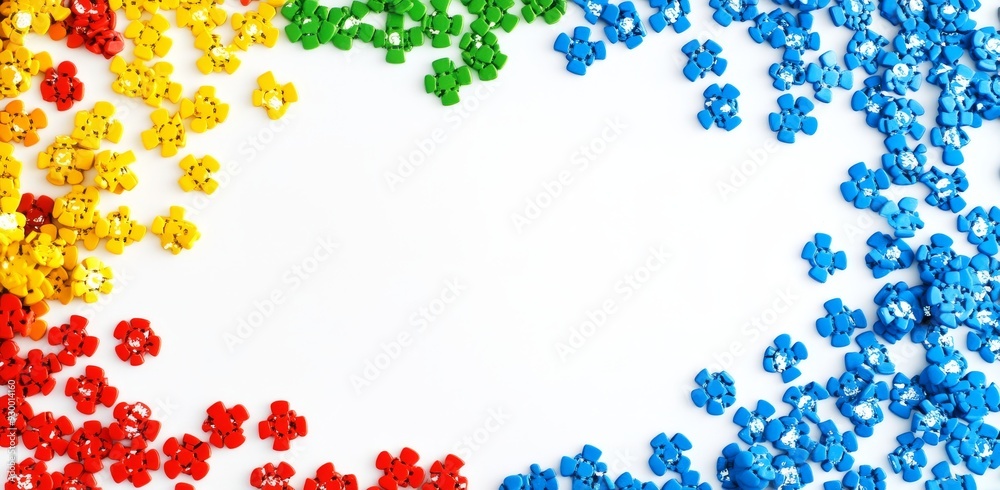 Gamer-themed wallpaper featuring a geometry button icon floating on a ...