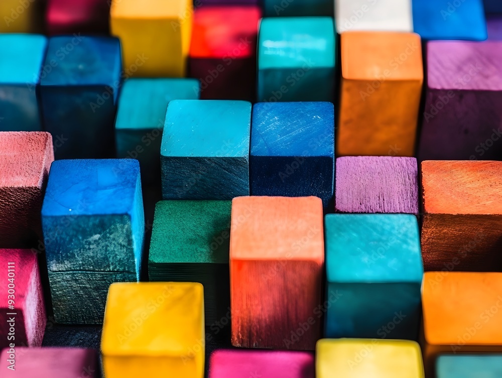 Colorful SWOT Analysis Blocks Representing Business Strengths and ...