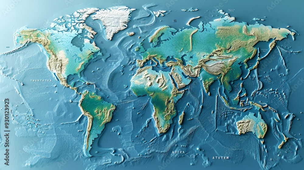Design a world map with detailed maritime boundaries and exclusive ...