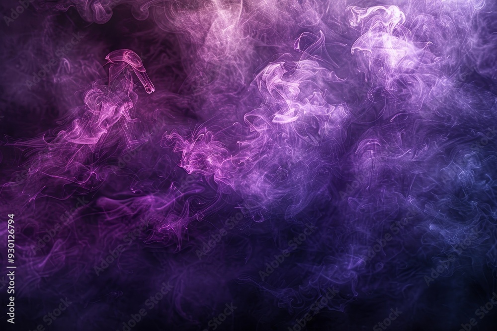 Smoke mist texture. Mysterious blue, grey, black colors in a smokey ...