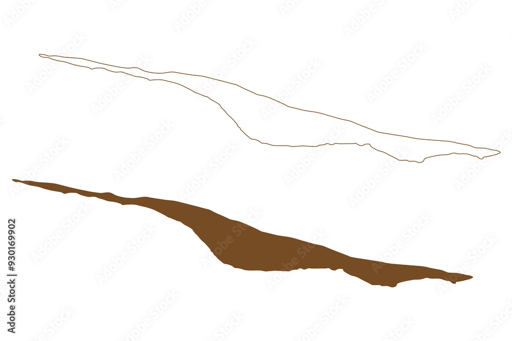 Srirangam island (Republic of India, Kaveri and Kollidam Rivers, Tamil ...