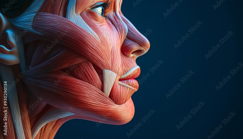 Anatomy of Human Face Muscle Fibers in Medical Setting Human Anatomy ...