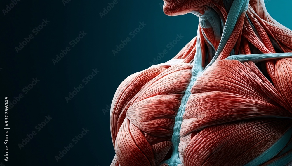 Muscle Fibers of the Human Chest in a Medical Setting Human Anatomy ...
