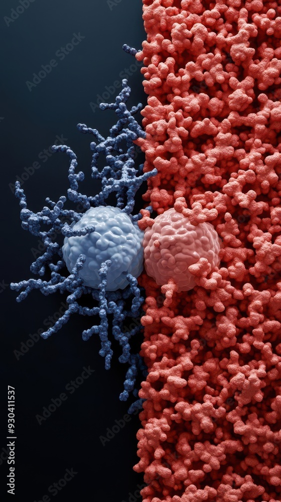 Illustrative comparison of normal colon cells versus metastatic cancer ...