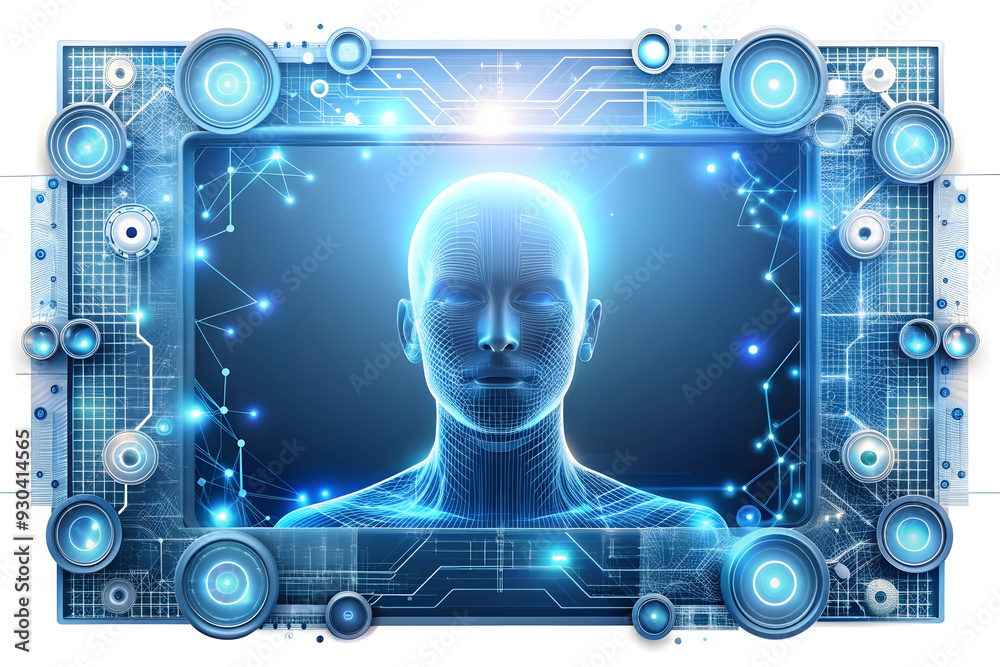 3D AI Powered Human Machine Interface Frame Concept with Integrated HMI ...