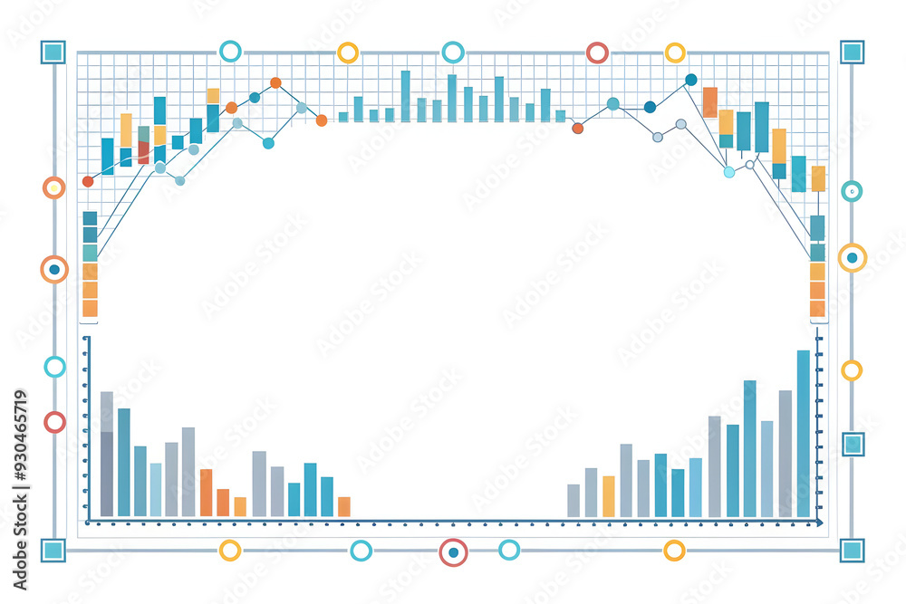 Flat AI Powered Predictive Analytics Frame - Smart Business Concept ...