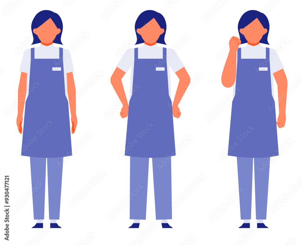 Working Woman. Concept for Problem Solving. Woman cartoon character ...