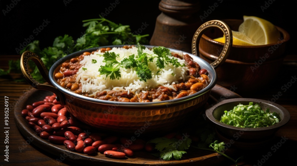 Rajma Chawal Kidney Bean Curry with Rice. Best For Banner, Flyer, and ...
