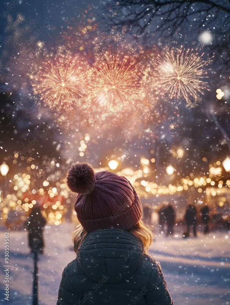 Child wonderment as they watch their first New Year fireworks display ...