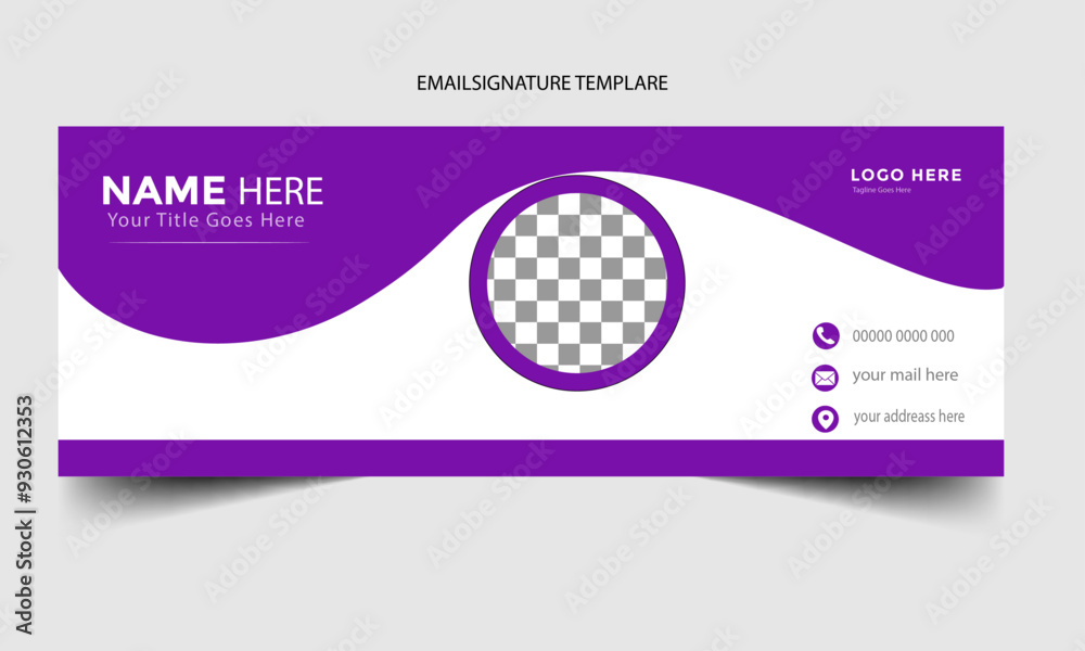 Corporate Modern Email Signature Design template. Email signature ...