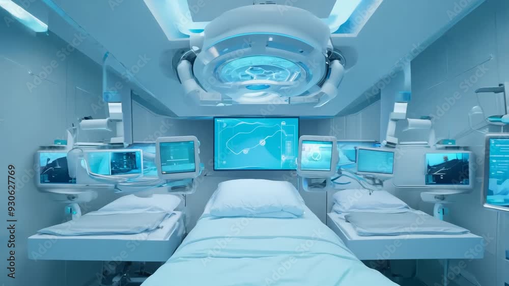Modern hospital room tour showcasing advanced medical technology and ...