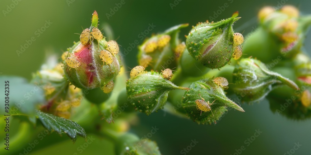Rose Buds Infested with Aphids and Spider Mites Pest Management and ...