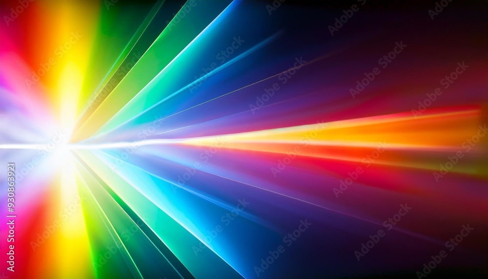 prism rays dispersed by rainbow spectrum modern physics background ...