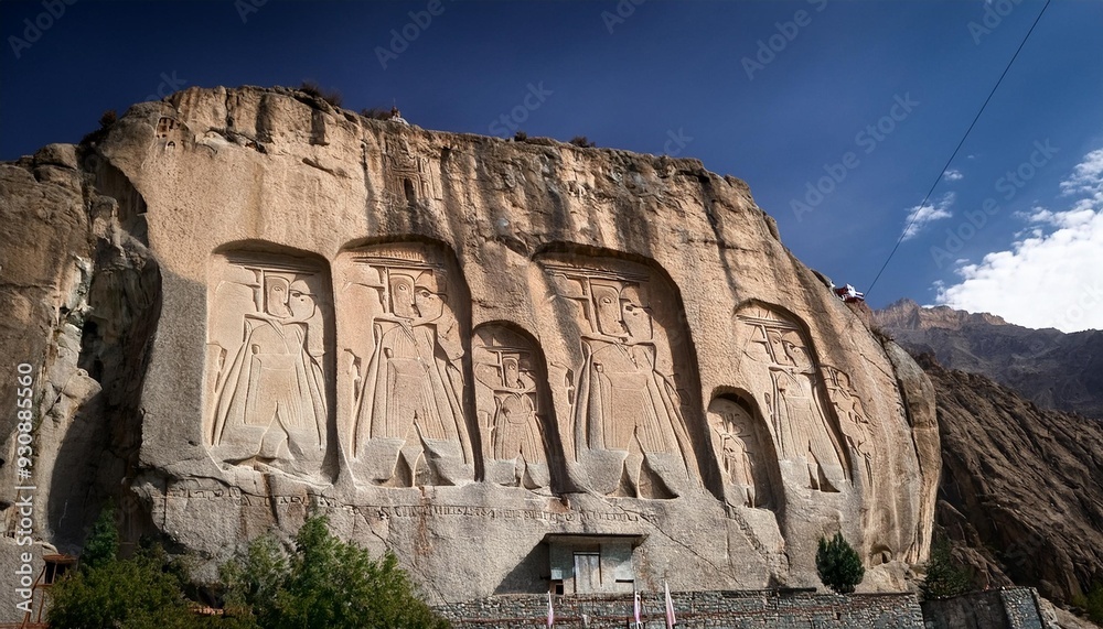 prehistoric petroglyphs sacred rock of hunza rock carvings in gilgit ...
