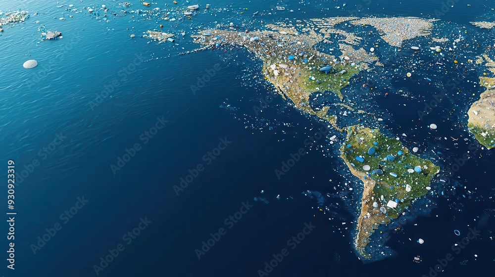 Microplastics and human health concerns, showcasing the potential ...