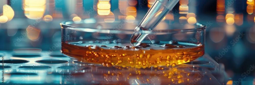 Transferring liquid from a petri dish to a 96-well plate using a ...