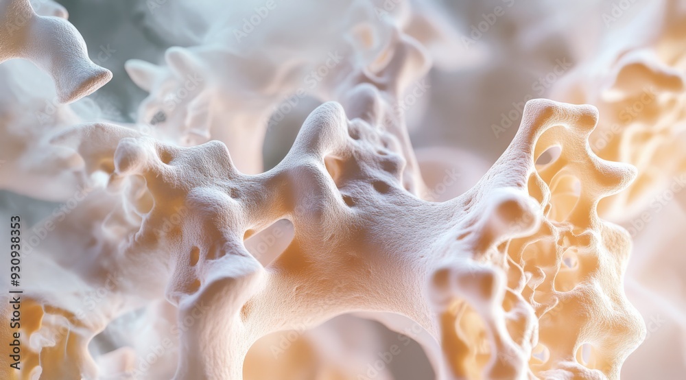 Microscopic bone resorption involves osteoclasts breaking down bone ...