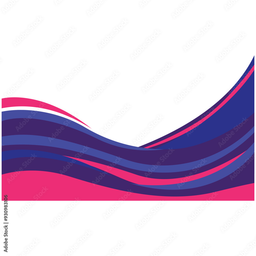 Poster Wave Corner Shape – Wall Art | UkPosters