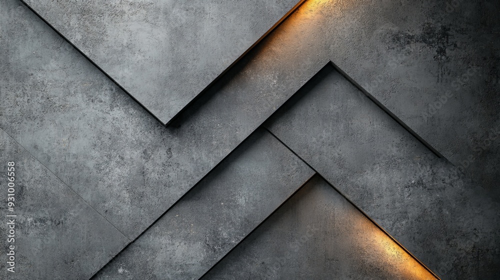 Minimalist grey concrete slab with smooth surface. High quality ...