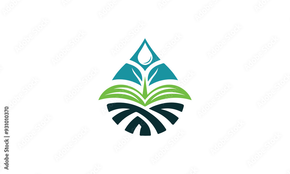 Irrigation logo design vector, drip Irrigation logo design, Creative ...