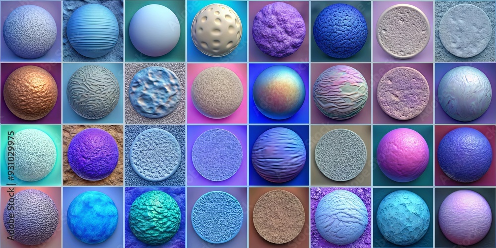 Diverse collection of high-quality normal maps for various textures ...