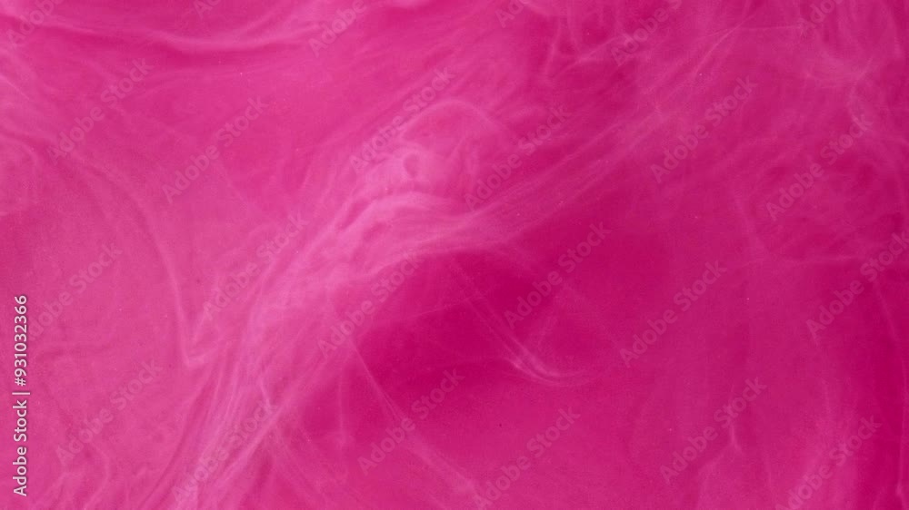 Mist cloud. Paint water splash. Defocused pink color dust particles ...