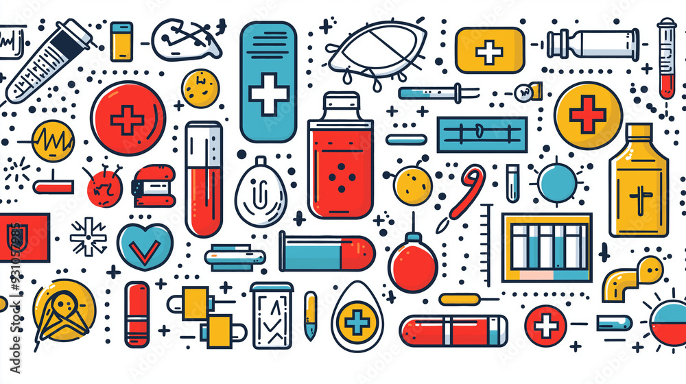 An educational health infographic featuring symbols for prevention and ...