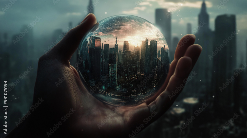 Ökologischer Fußabdruck barfuß in der Natur Pflanze wächst unter Fuß ...