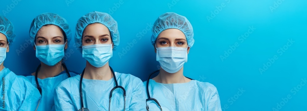 Healthcare Heroes and Frontline Workers. Depicting doctors, nurses, and ...