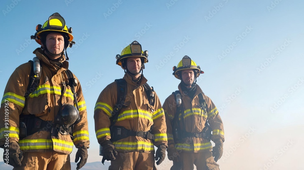 Diverse group of firefighters in action Stock Photo | Adobe Stock