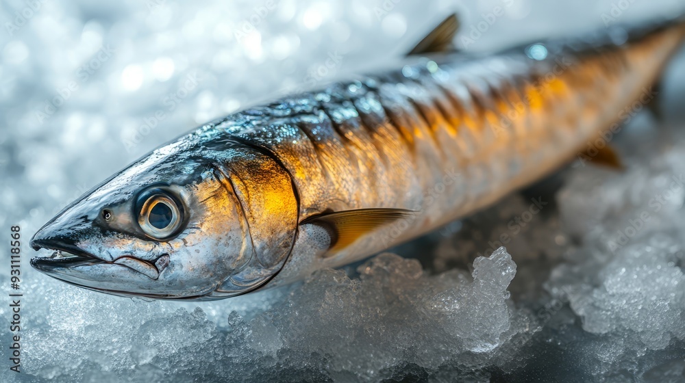 Side view of a shimmering silver mackerel isolated 395 fish, food ...