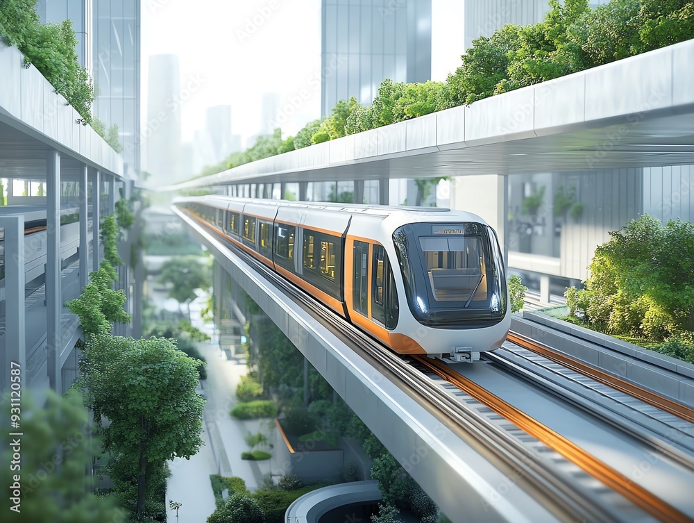 Conceptual design of a metro system where bridges are equipped with ...