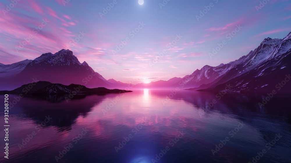 AI-generated immersive virtual world with impossible physics landscape ...