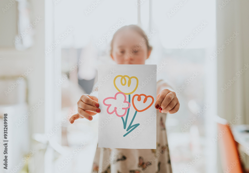 Stationery Drawing Paper Mockup Stock Template | Adobe Stock