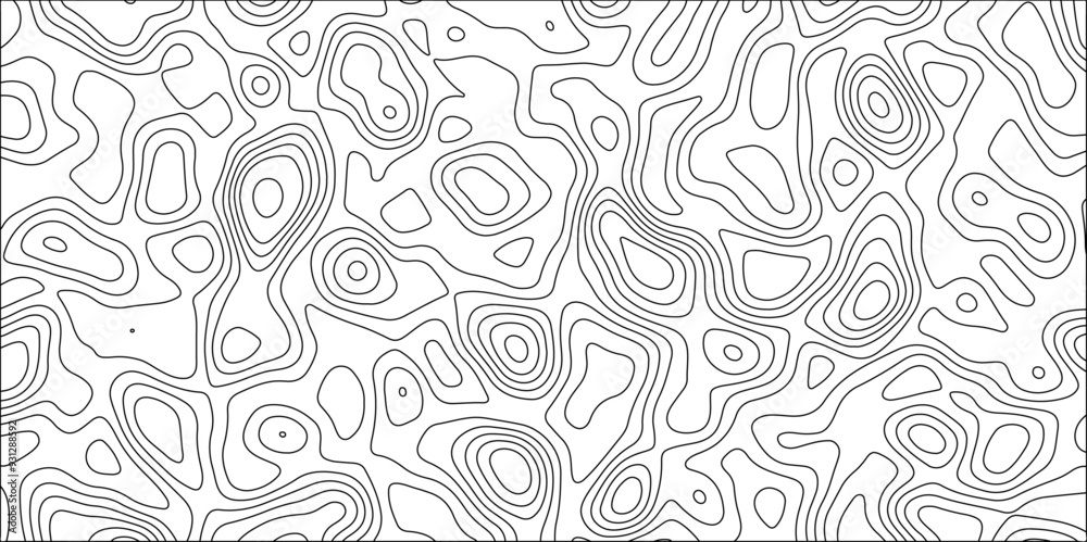 Contour map background. Stylized topographic contour map. Geography ...